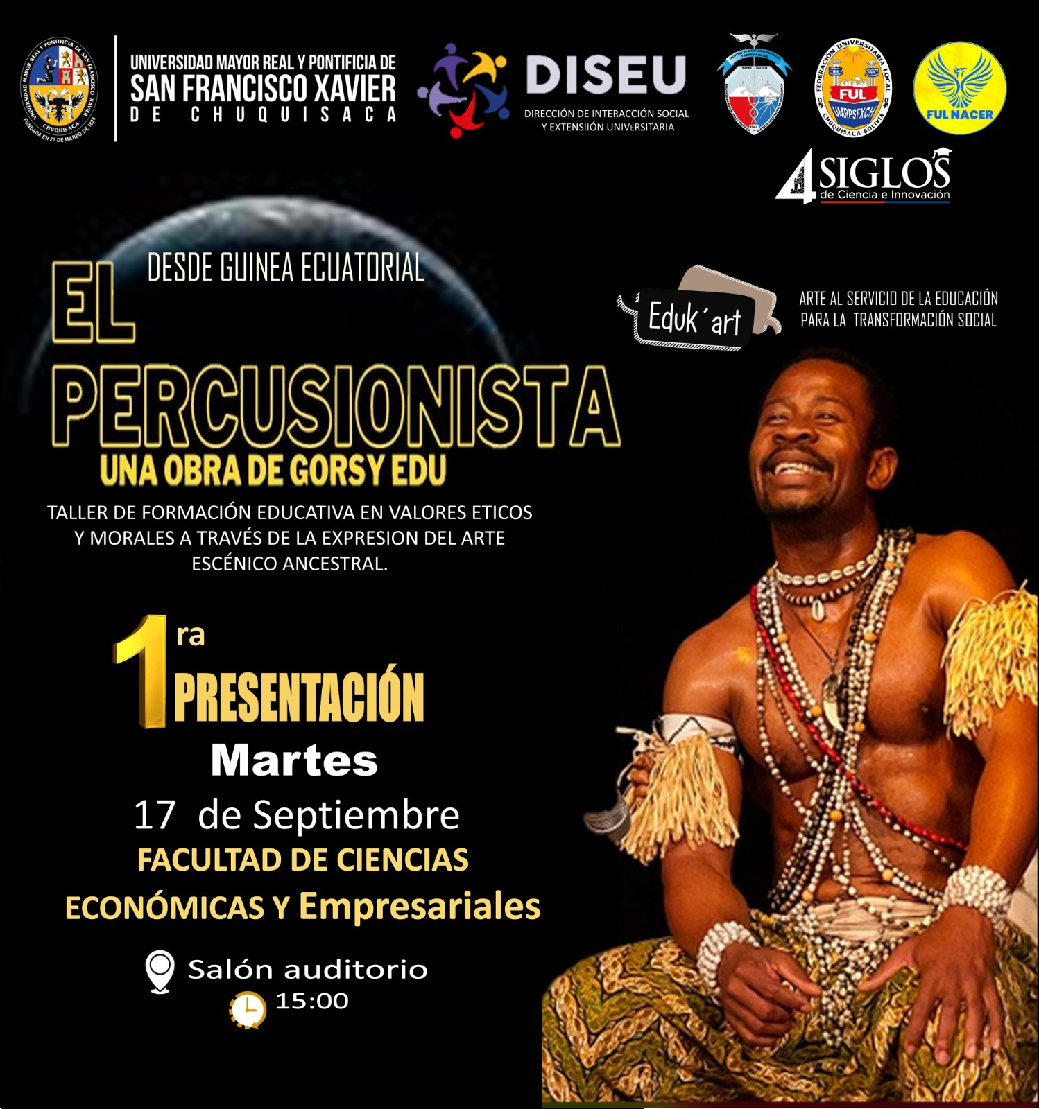 EL PERCUSIONISTA UNA OBRA